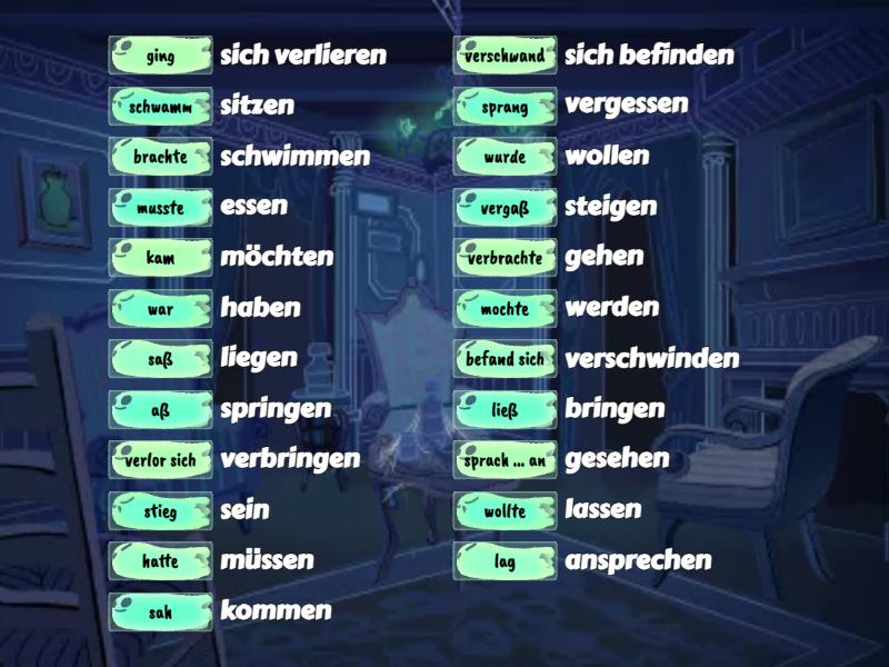 Präteritum(unregelmäßige Verben) - Desliar