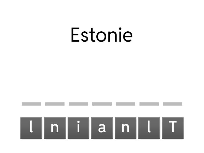 CLIL - landen en hoofdsteden 1 - Deletrea la palabra