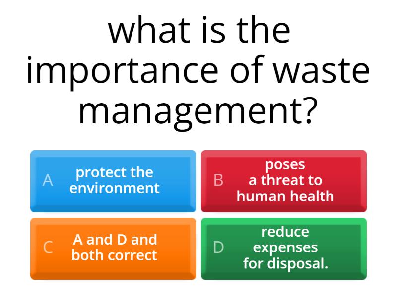 waste management - Cuestionario