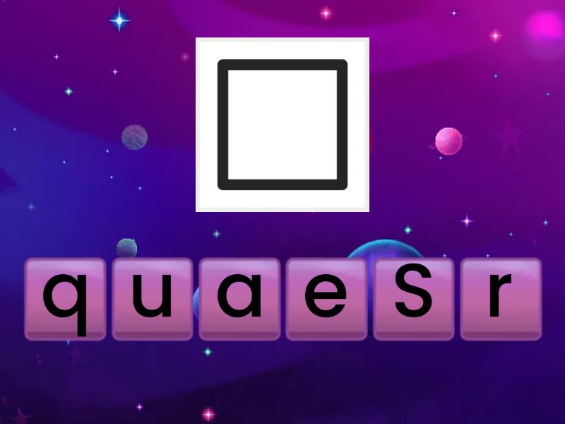 2D Shape Scramble - Anagram