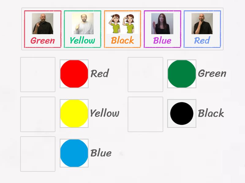 ASL Color Match - Match up