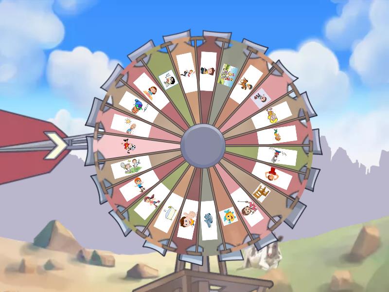 Family and Friends 2 Unit 2 + 3 - Spin the wheel