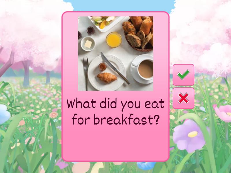 Warming up (past simple) - Flash cards