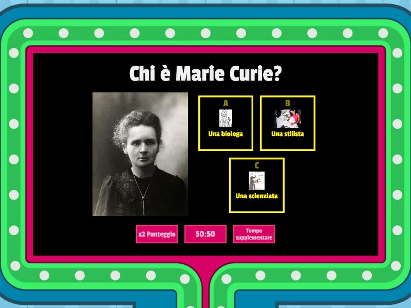 Marie Curie - Gameshow quiz