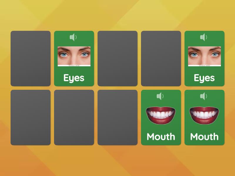Parts of my face - Matching pairs