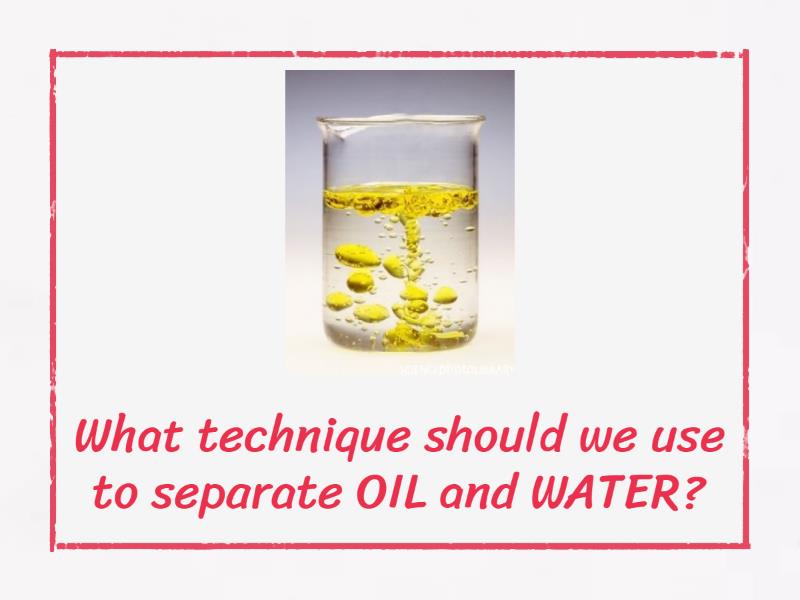 ACTIVITY #1 - Separation Techniques for Mixtures - Flash cards