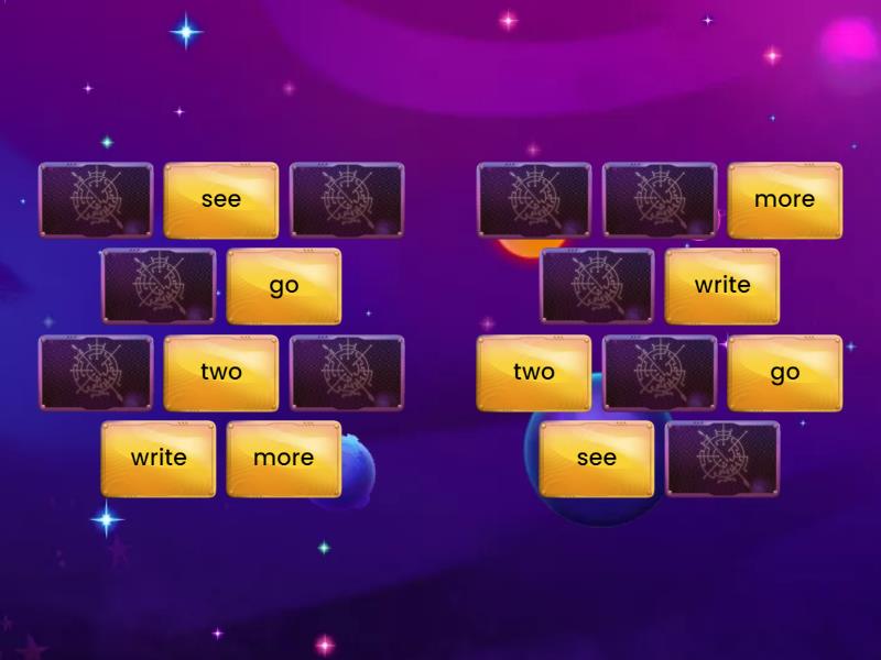 ELIJAH_DOLCH SIGHT WORDS: 71-80_MEMORY GAME - Matching pairs