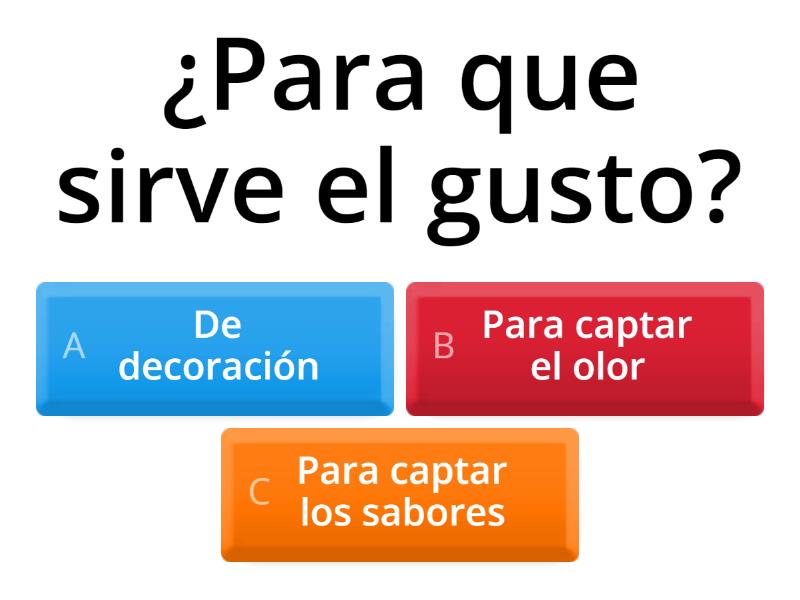 Quiz del gusto - Cuestionario