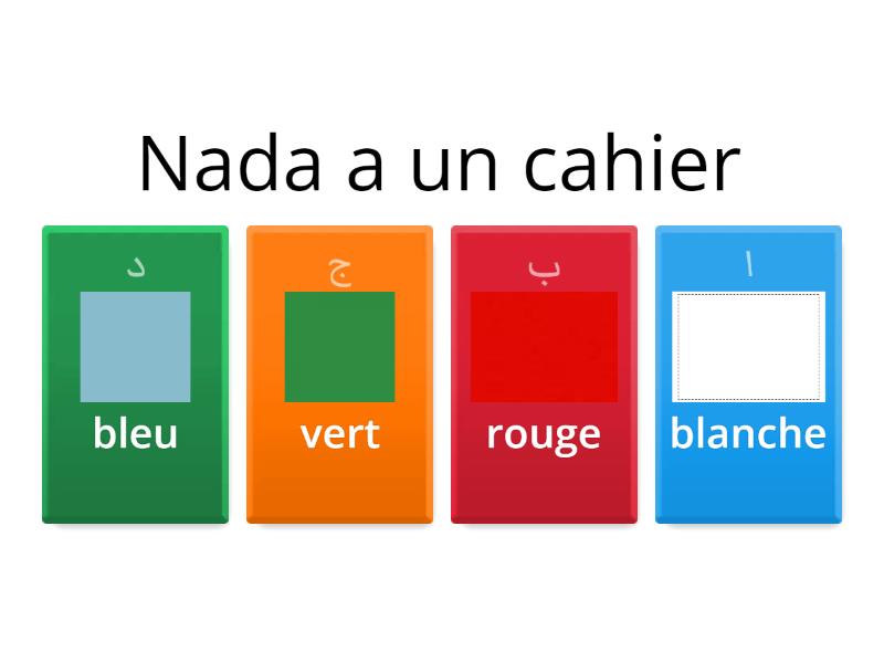 Les Couleurs - Quiz