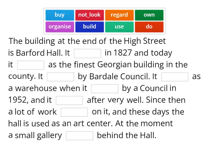 Barford Hall - Missing word