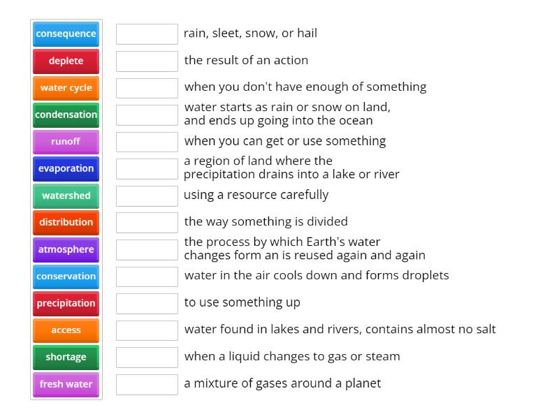 G5.U5.W1 Vocabulary - Match up