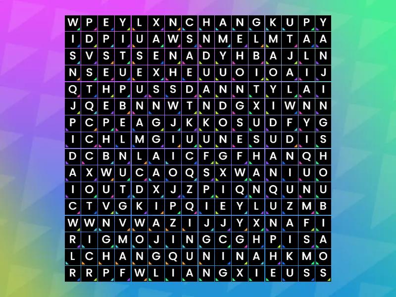 grade 8 - Wordsearch
