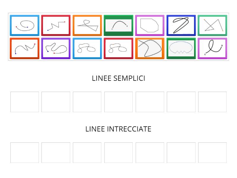 LINEE SEMPLICI O INTRECCIATE? - Group sort
