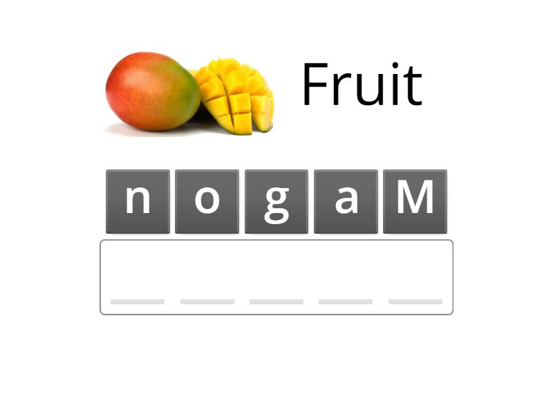 Fruits and vegetabes - Anagram