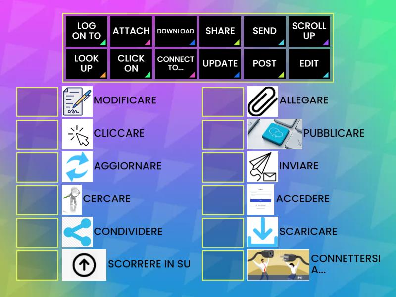 LESSICO INTERNET - Match up