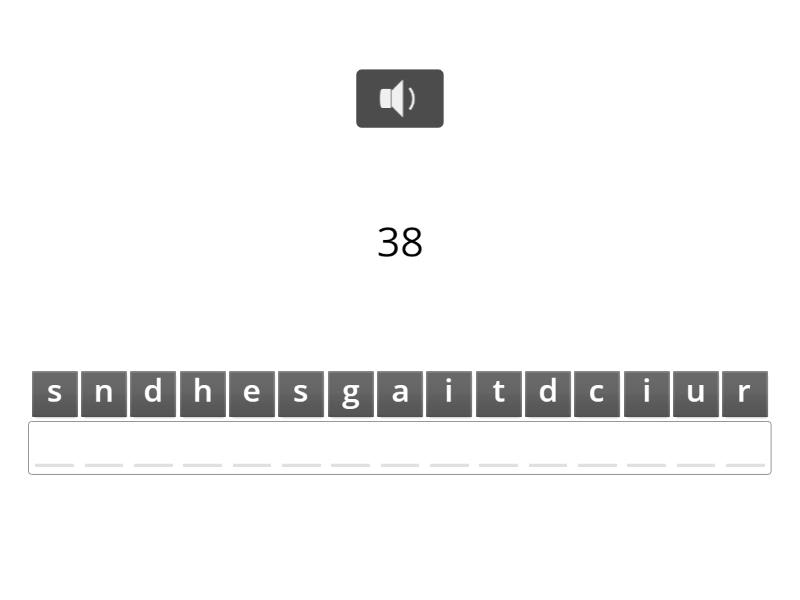 Start Zahlen - Anagram