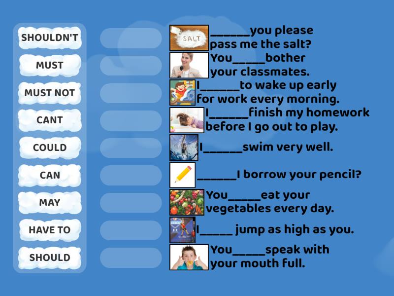Modal Verbs - Match up