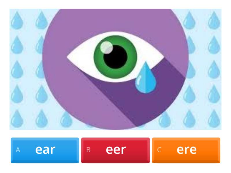 Sorting ear, eer, ere - Quiz