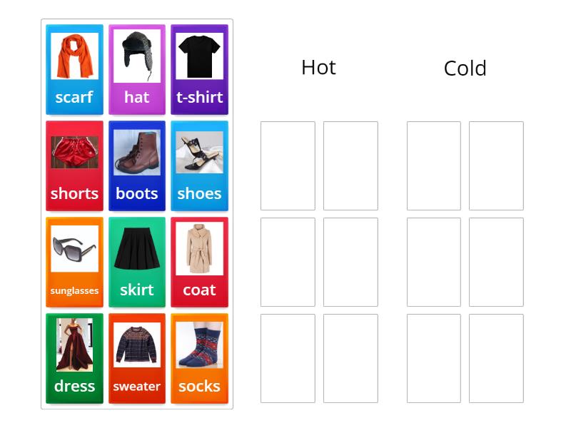 Clothes - Group sort