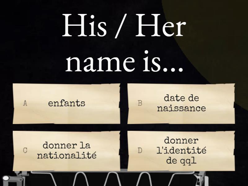 Elements of a biography - Quiz