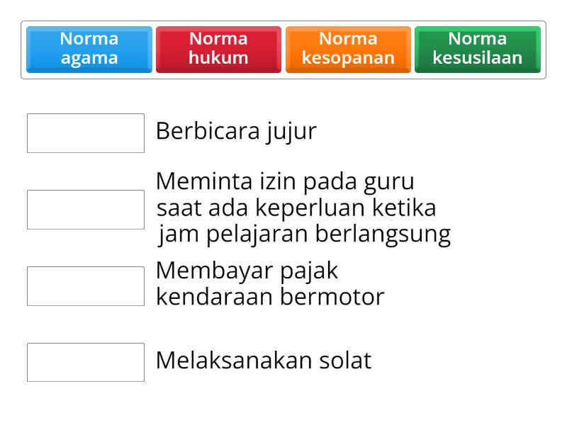 contoh Norma dan peraturan di masyarakat - Une las parejas