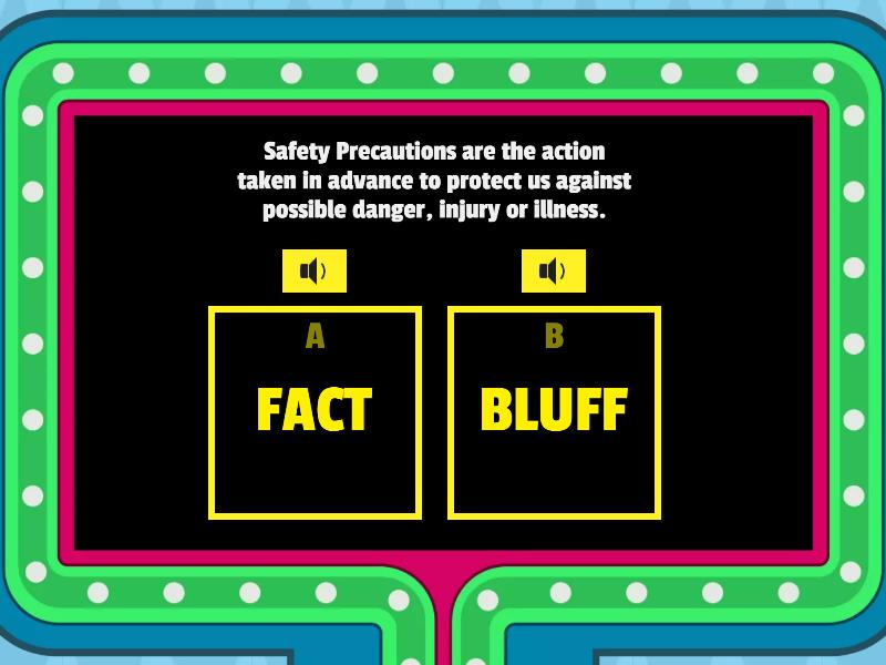 FACT OR BLUFF - Gameshow quiz