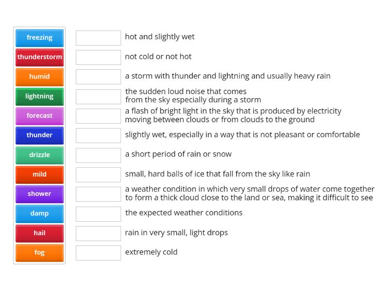 Weather - Match up
