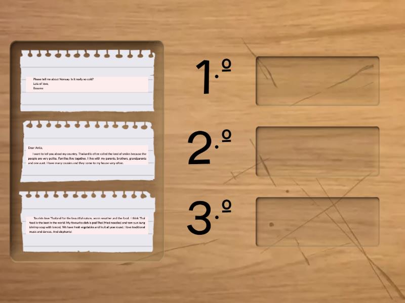 Speaking Games - Reading / Busama - Orden correcto