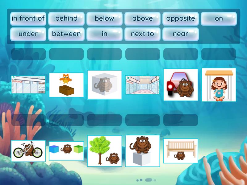 Starters - Prepositions of Place - Połącz w pary