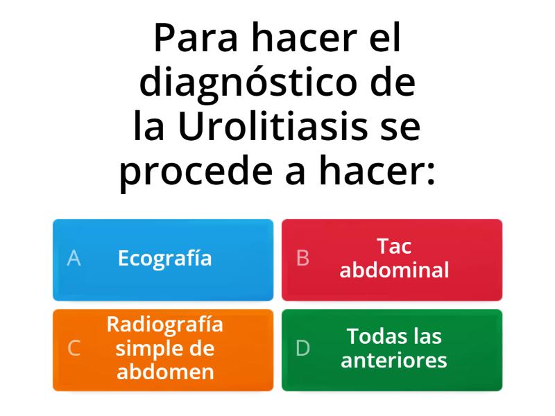UROLITIASIS - Quiz