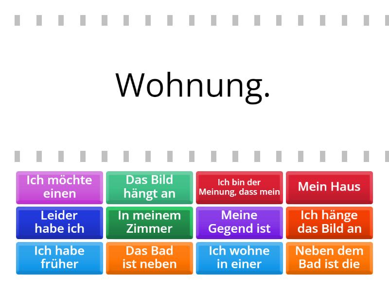 Wo wohnst du? - Find the match