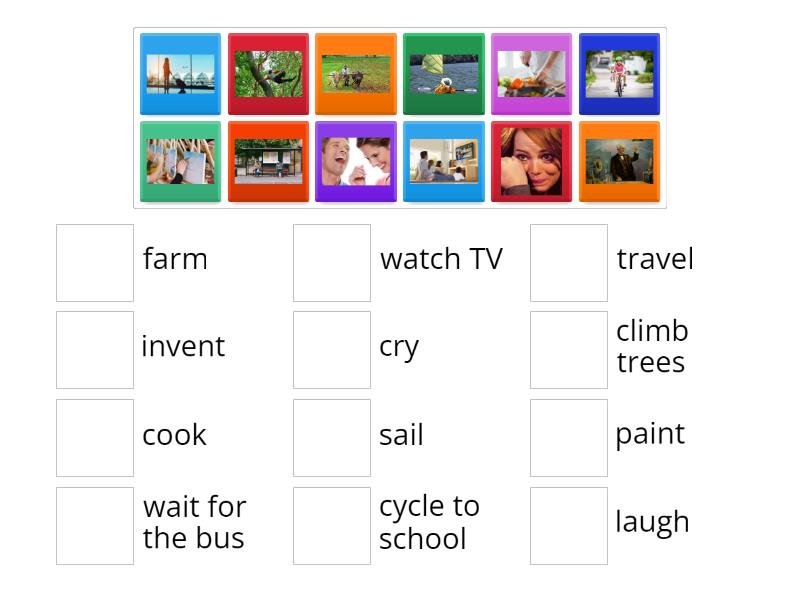 Verbs - Imagine 4, Unit 6 - Match up