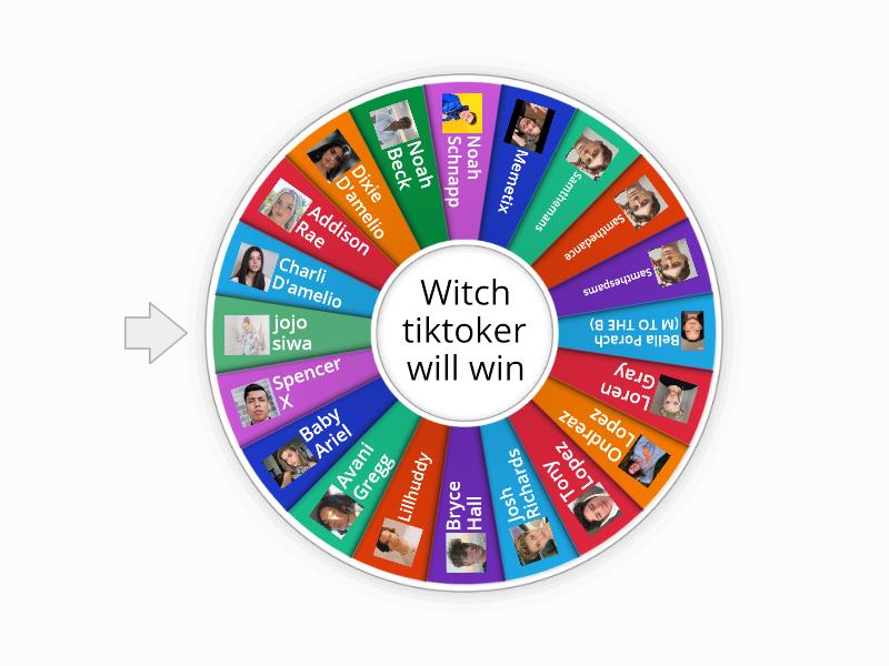 Spin the TIKTOKER - Spin the wheel