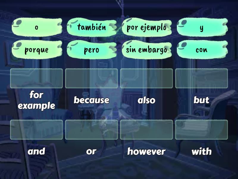 Connectives Spanish yr 7 - Match up