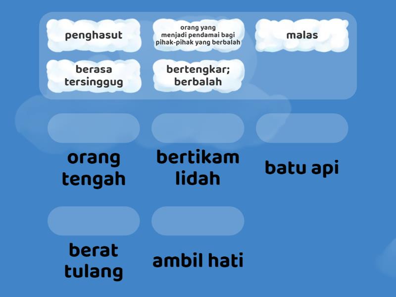 [m.s. 2] Maksud Peribahasa - Match up
