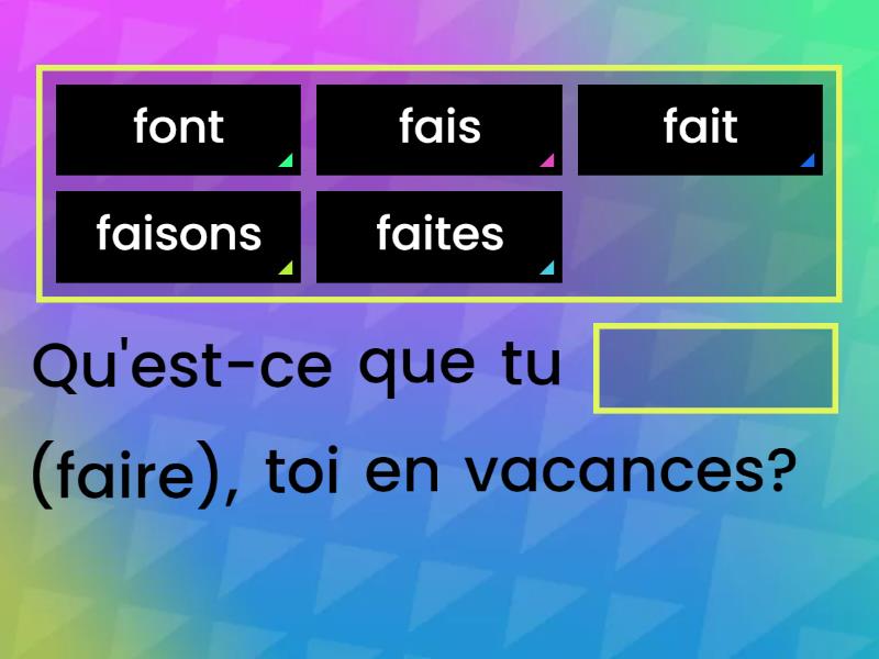ex23_ Activité_La conjugaison des verbes au présent. - Completa la oración