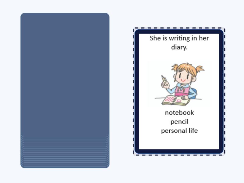 Present continuous taboo - Speaking cards