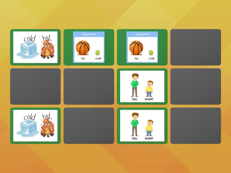 opposites - Matching pairs