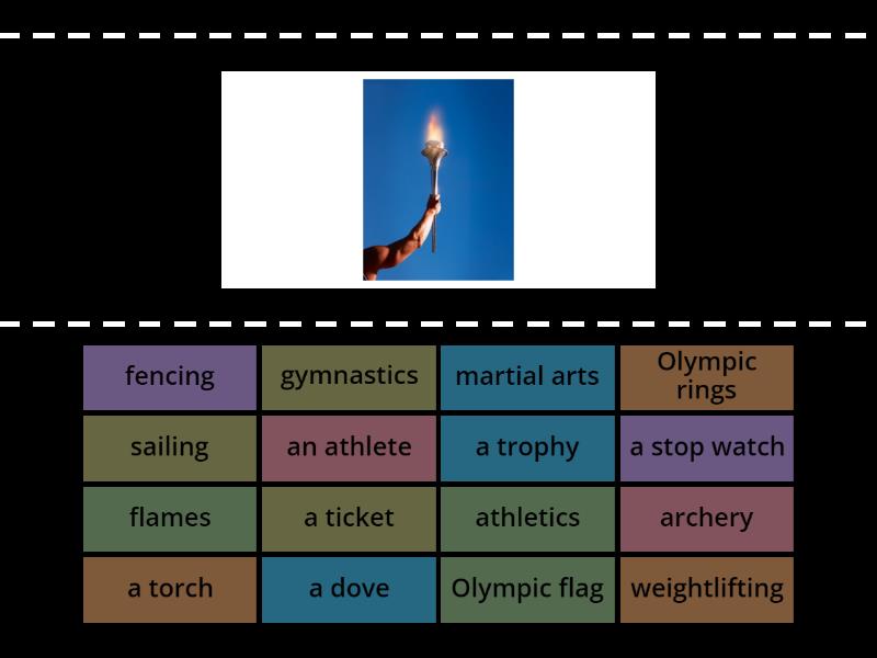 (Unit 23) The Olympics vocabulary check - Find the match