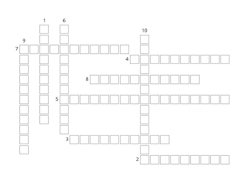 Unit 4 - Outdoor Activities and Sports - Crossword