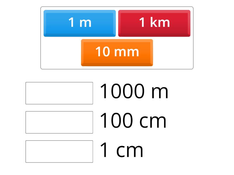 Conversions-Metric units of Length - Match up