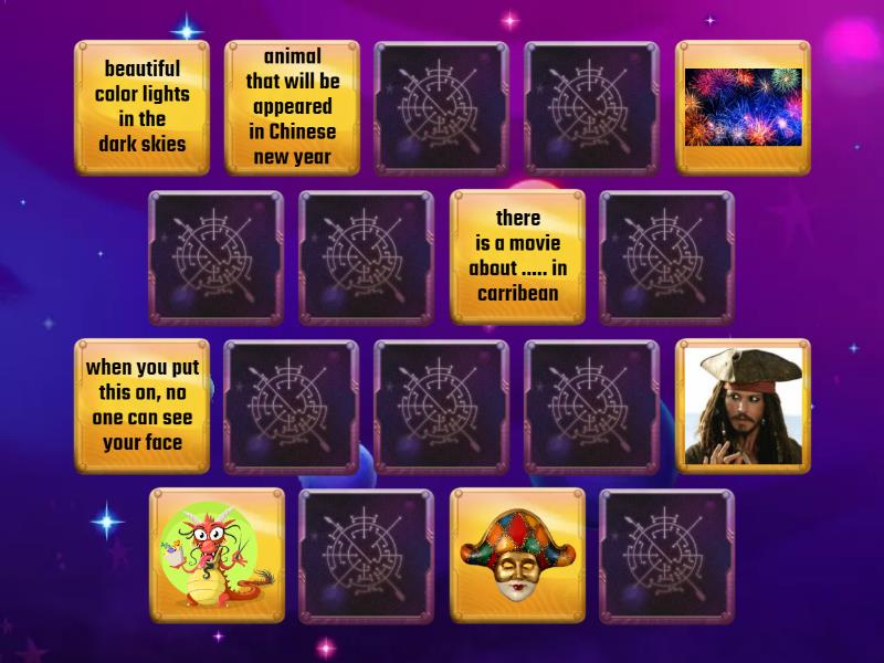 celebration - Matching pairs