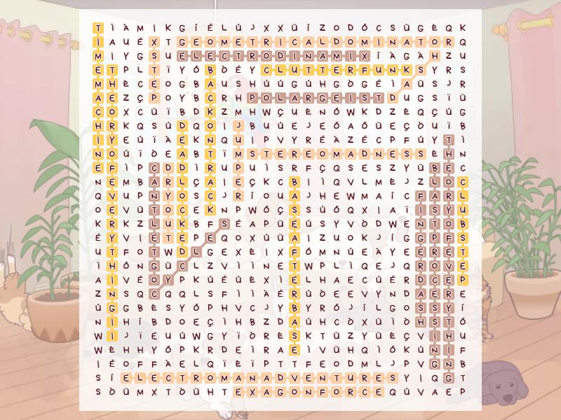 Geometry Dash test - Wordsearch