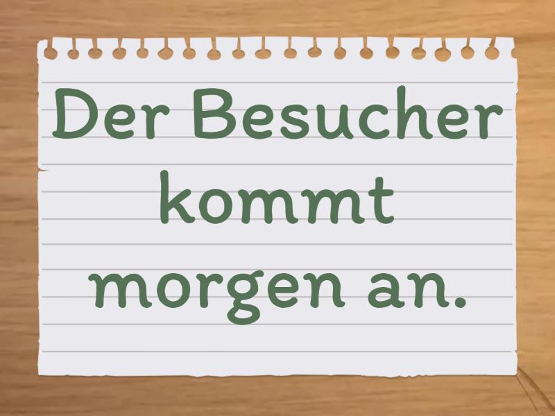 Translate the following sentences - Flash cards