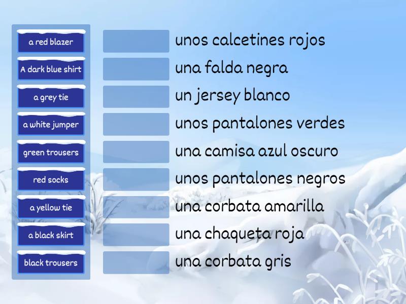 Uniforme adjectival agreement - Match up