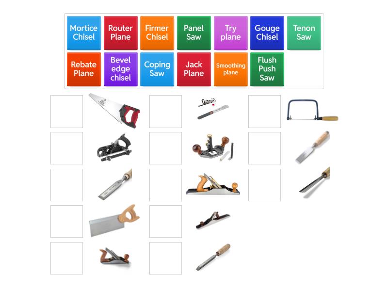 Carpentry Hand tool identify - Match up