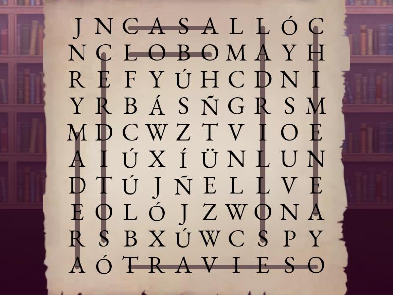 SOPA DE LETRAS LOS TRES CERDITOS - Wordsearch