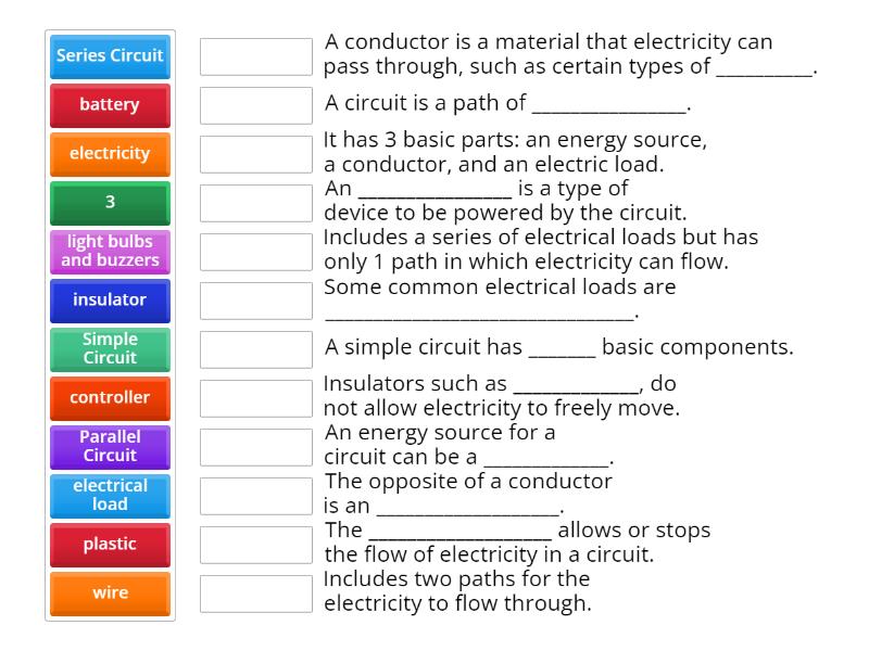 Circuits - Match up