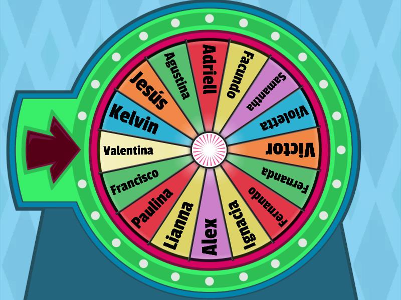 Ruleta 5° básico - Rueda aleatoria