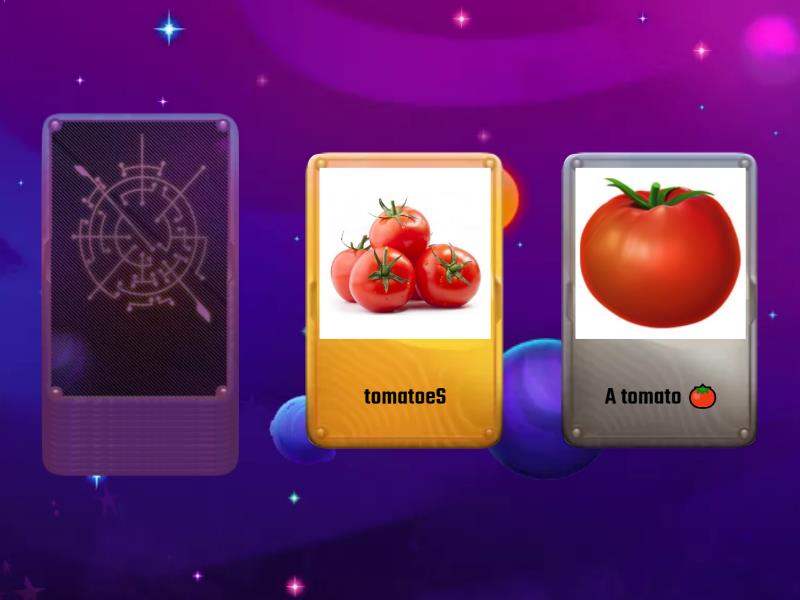 singular and plural - Random cards